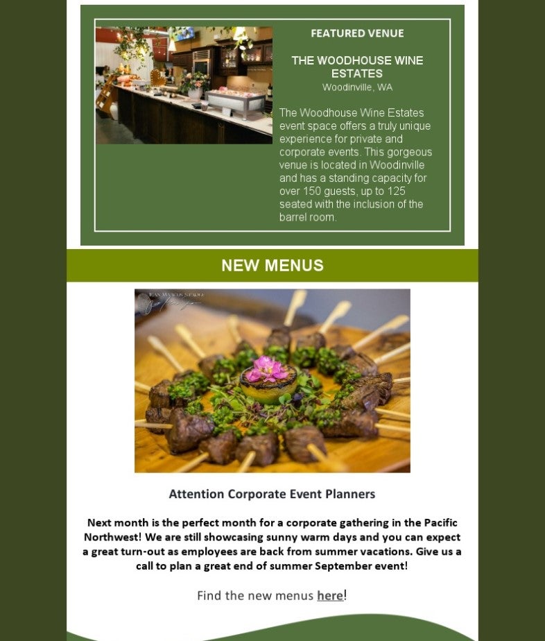 August Newsletter - green-apple-catering